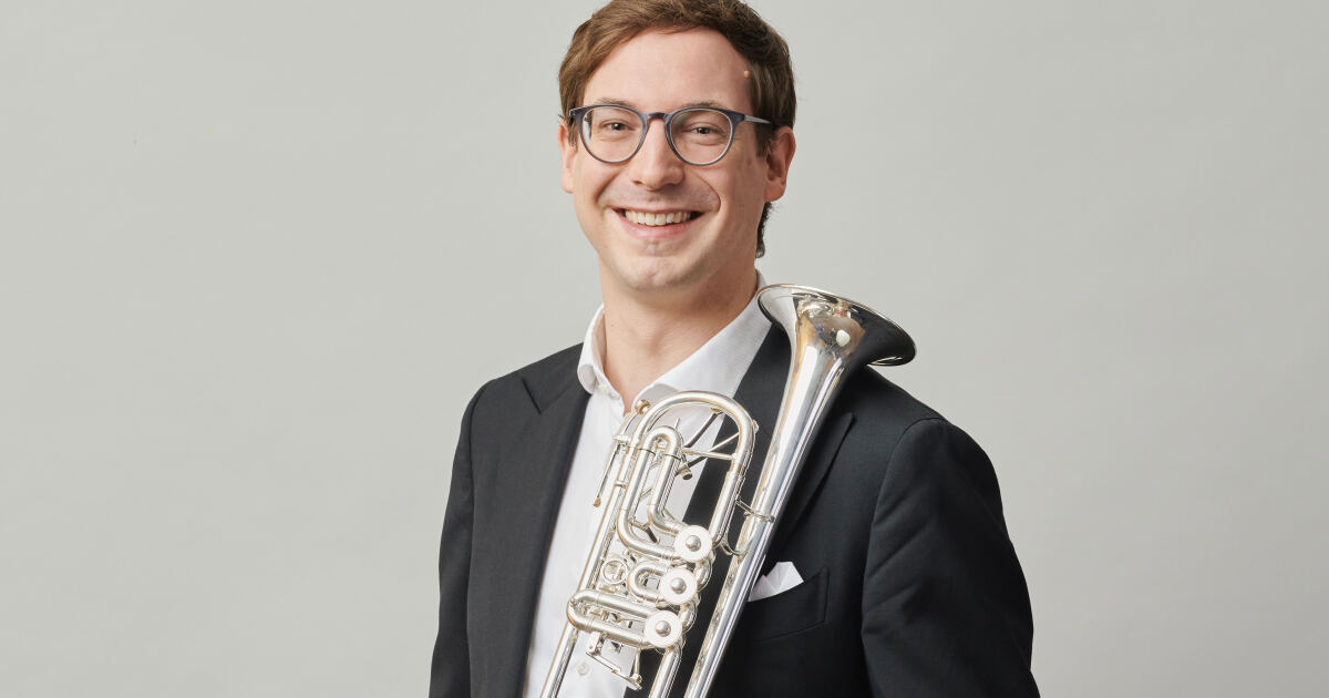 Andre Schoch performing with the Berliner Philharmoniker