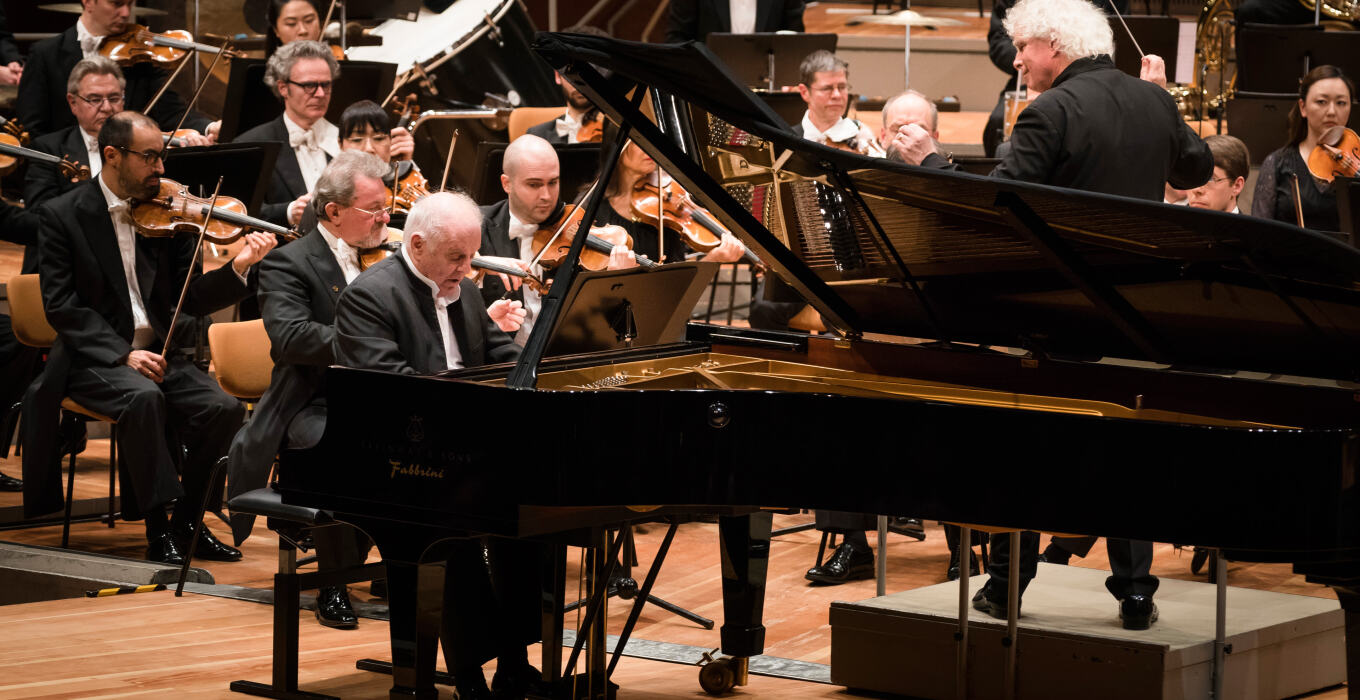 Simon Rattle and Daniel Barenboim with Bartók’s Piano Concerto No. 1 | Digital Concert Hall